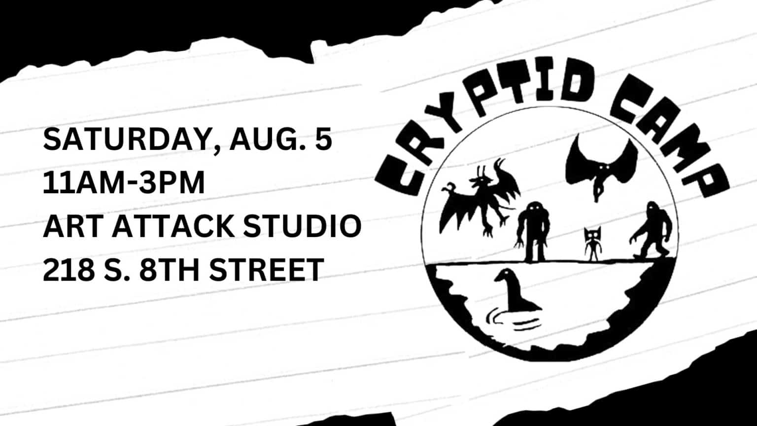 Cryptid Camp w/ Art Attack Studio - Downtown St. Joseph, Missouri