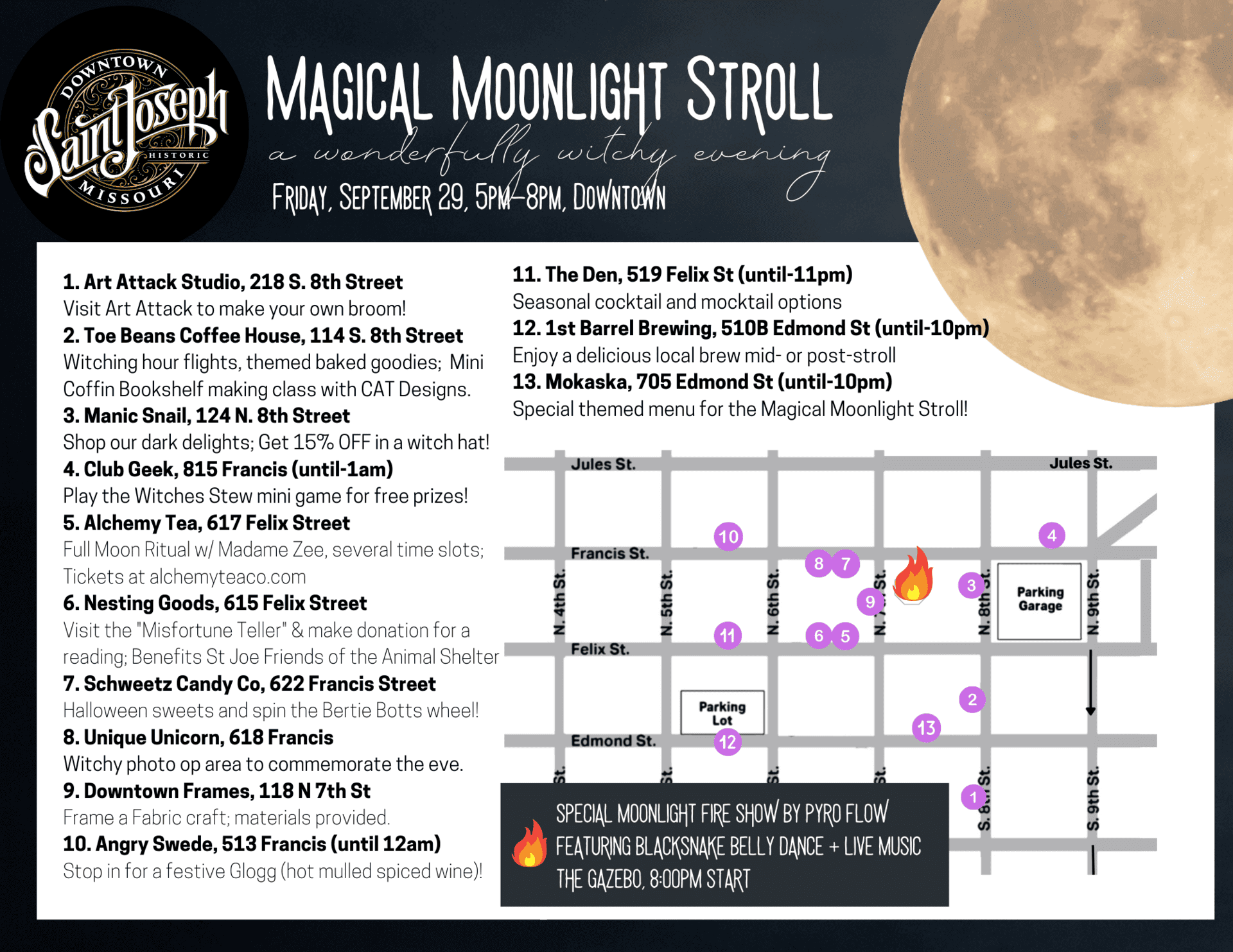 Magical Moonlight Stroll - Downtown St. Joseph, Missouri